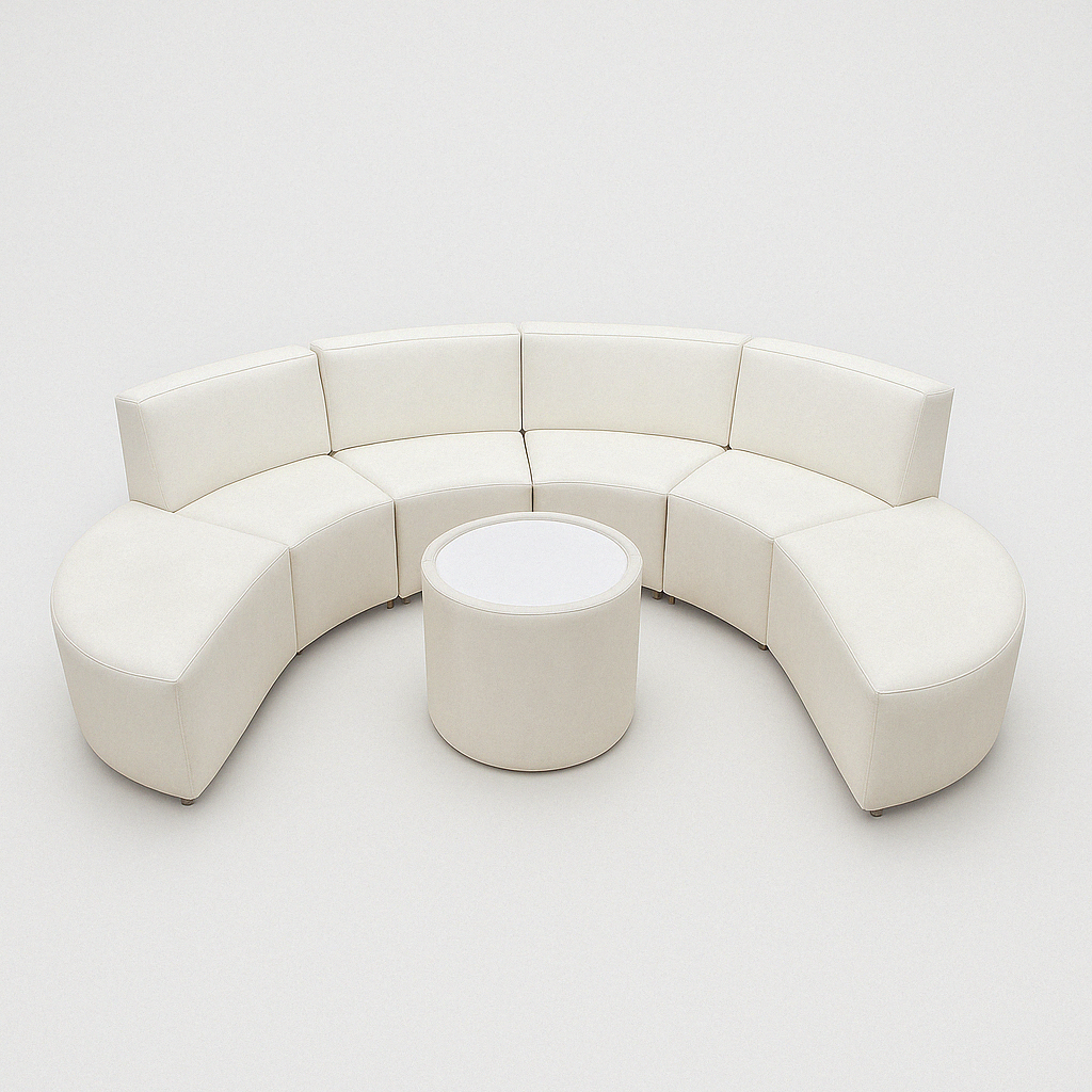 Leather Semi-Circle – 6 Seats — Lounge Event L | Premium Furniture ...