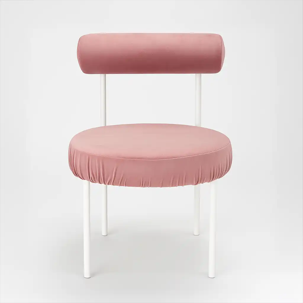 Moon Velvet Chair - Dusty Rose — Lounge Event L | Premium Furniture ...