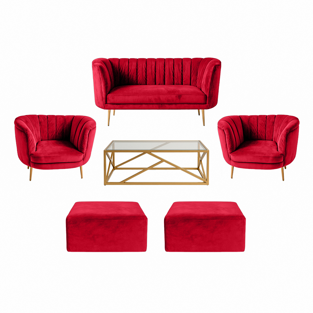 Halo Lounge - Red — Lounge Event L | Premium Furniture Rental & Event ...